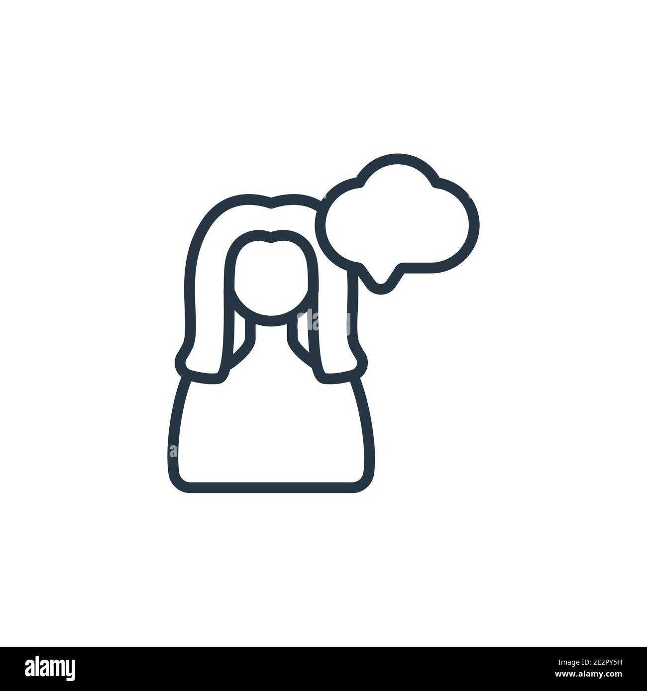 Woman file outline vector icon. Thin line black woman file icon, flat ... Woman file outline vector icon. Thin line black woman file icon, flat ...