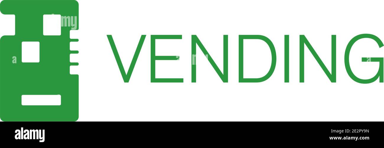 Vector logo of a vending machine with food and drinks Stock Vector ...