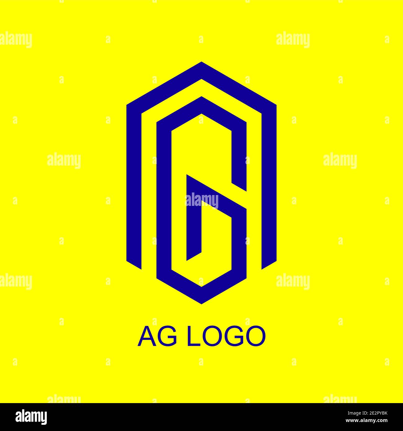 AG Monogram Logo Design Stock Vector Image & Art - Alamy
