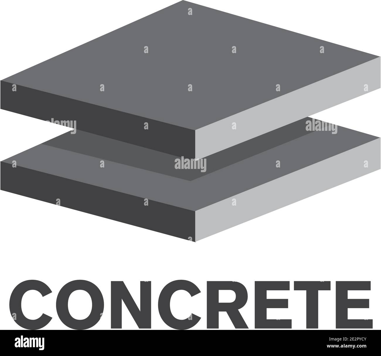Vector logo of concrete, concrete blocks Stock Vector Image & Art - Alamy