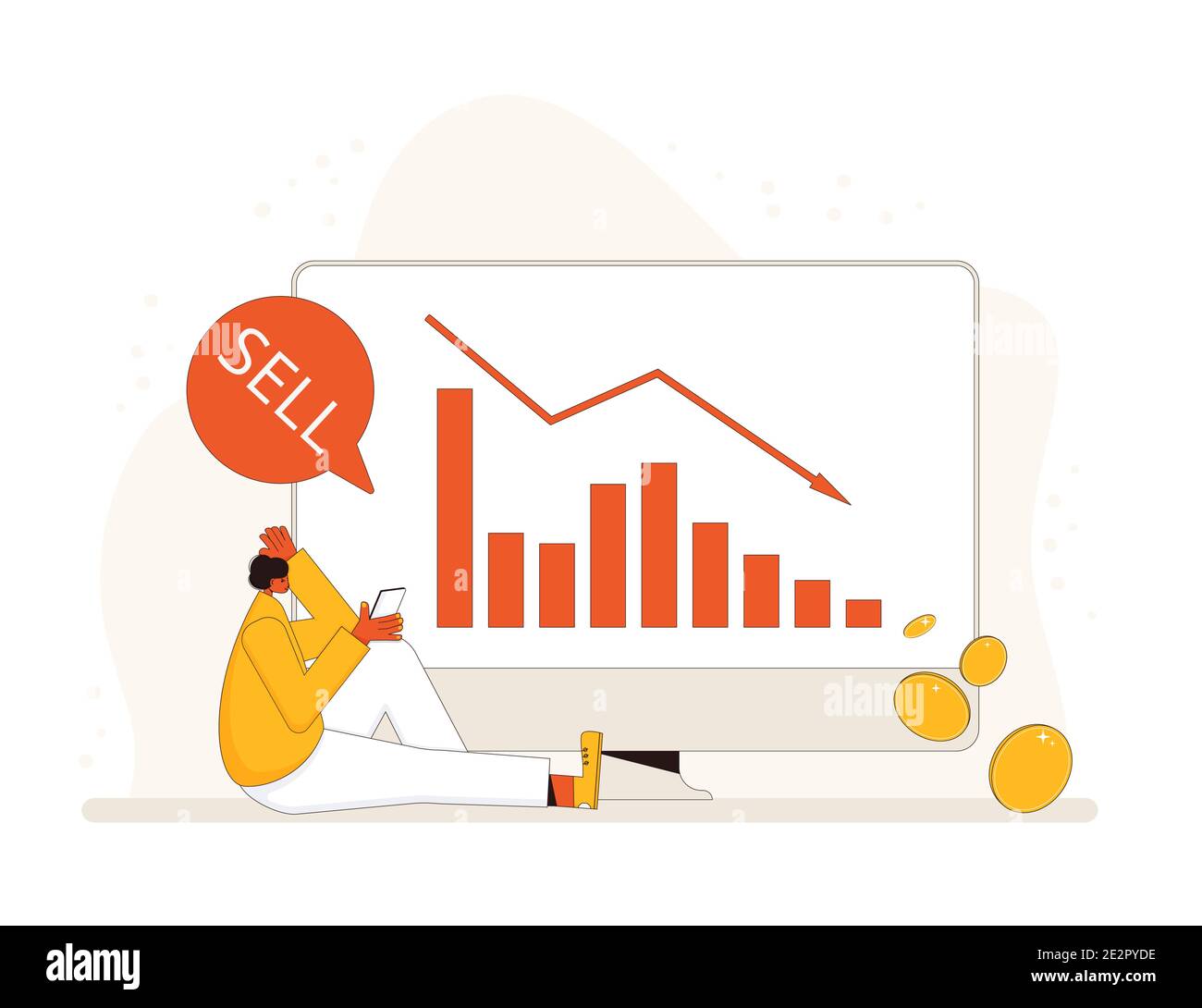 Mood Decline Stock Vector Images - Alamy