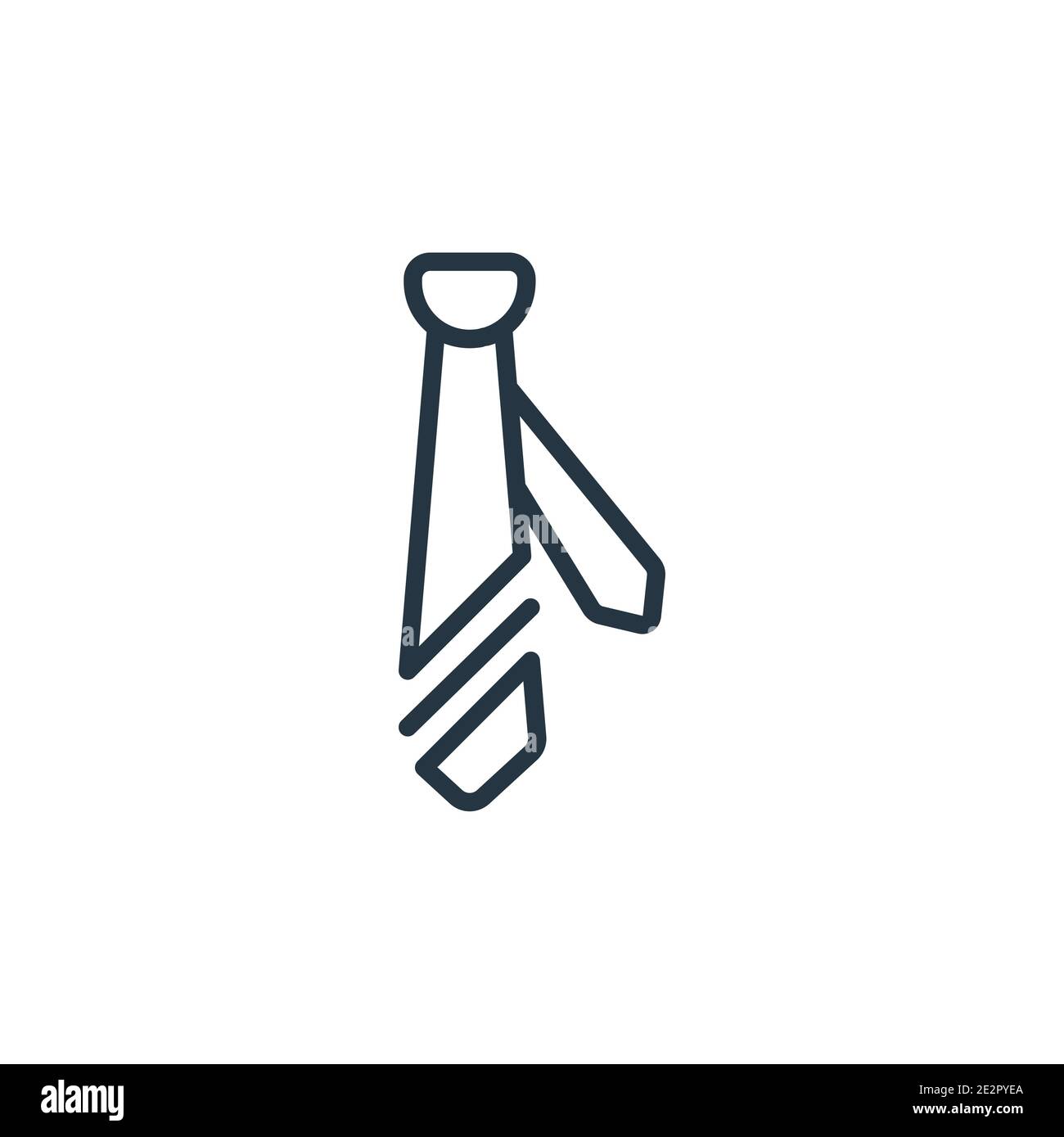 Cravat outline vector icon. Thin line black cravat icon, flat vector ...