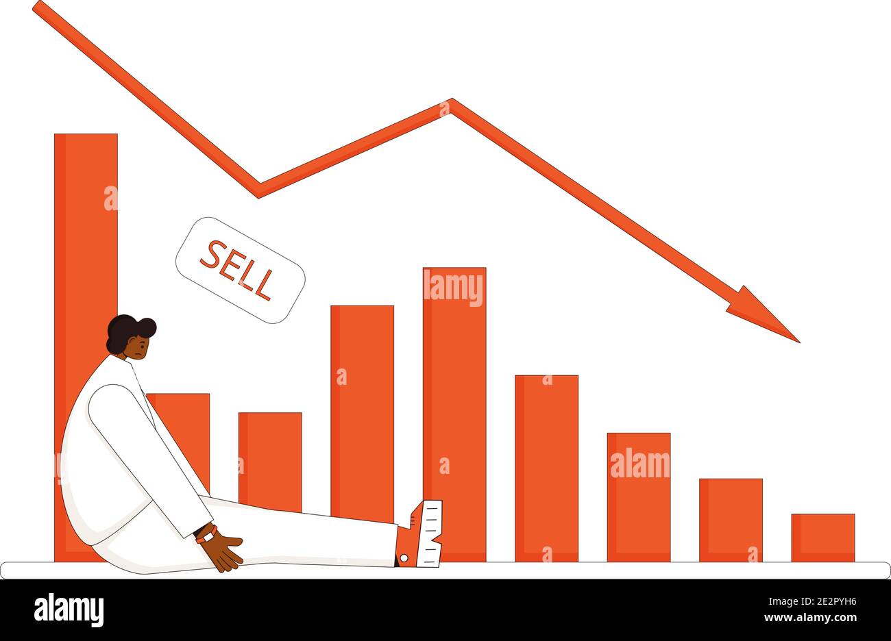 Stock market trader drop Stock Vector Images - Alamy