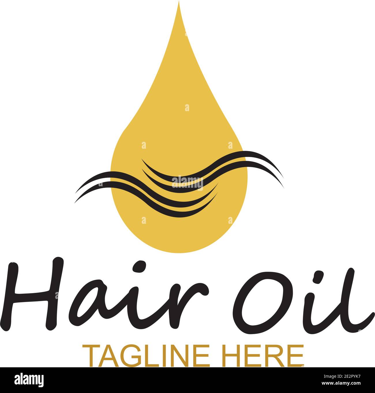 hair oil logo illustration design template Stock Vector Image & Art - Alamy