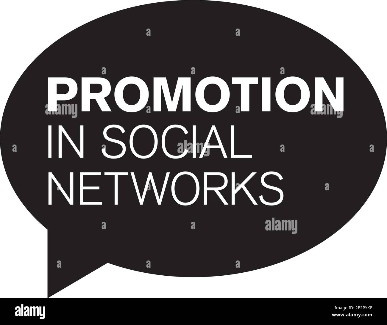Vector logo of promotion in social networks Stock Vector Image & Art ...