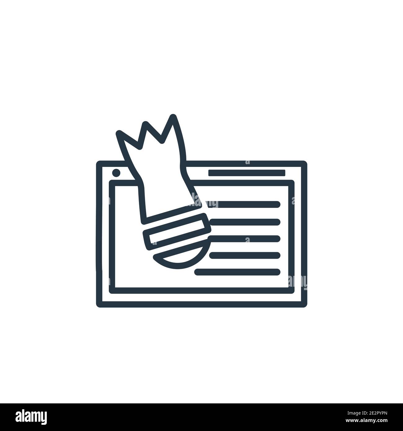 Dos attack outline vector icon. Thin line black dos attack icon, flat ...