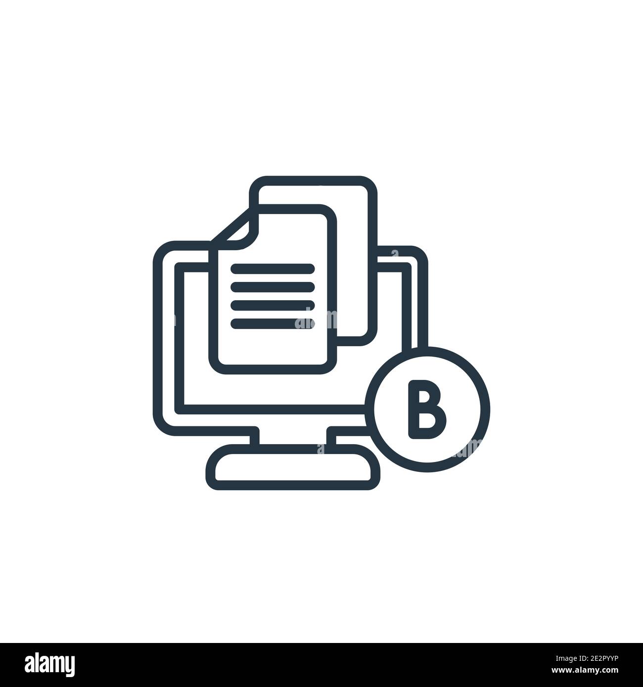 Grades outline vector icon. Thin line black grades icon, flat vector ...
