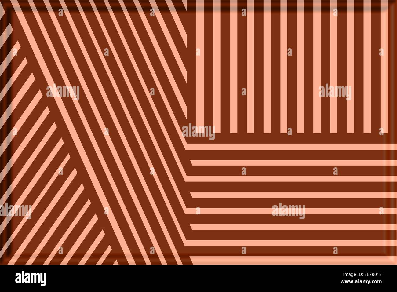 Orange and cream zebra pattern inside an embossed box Stock Photo - Alamy