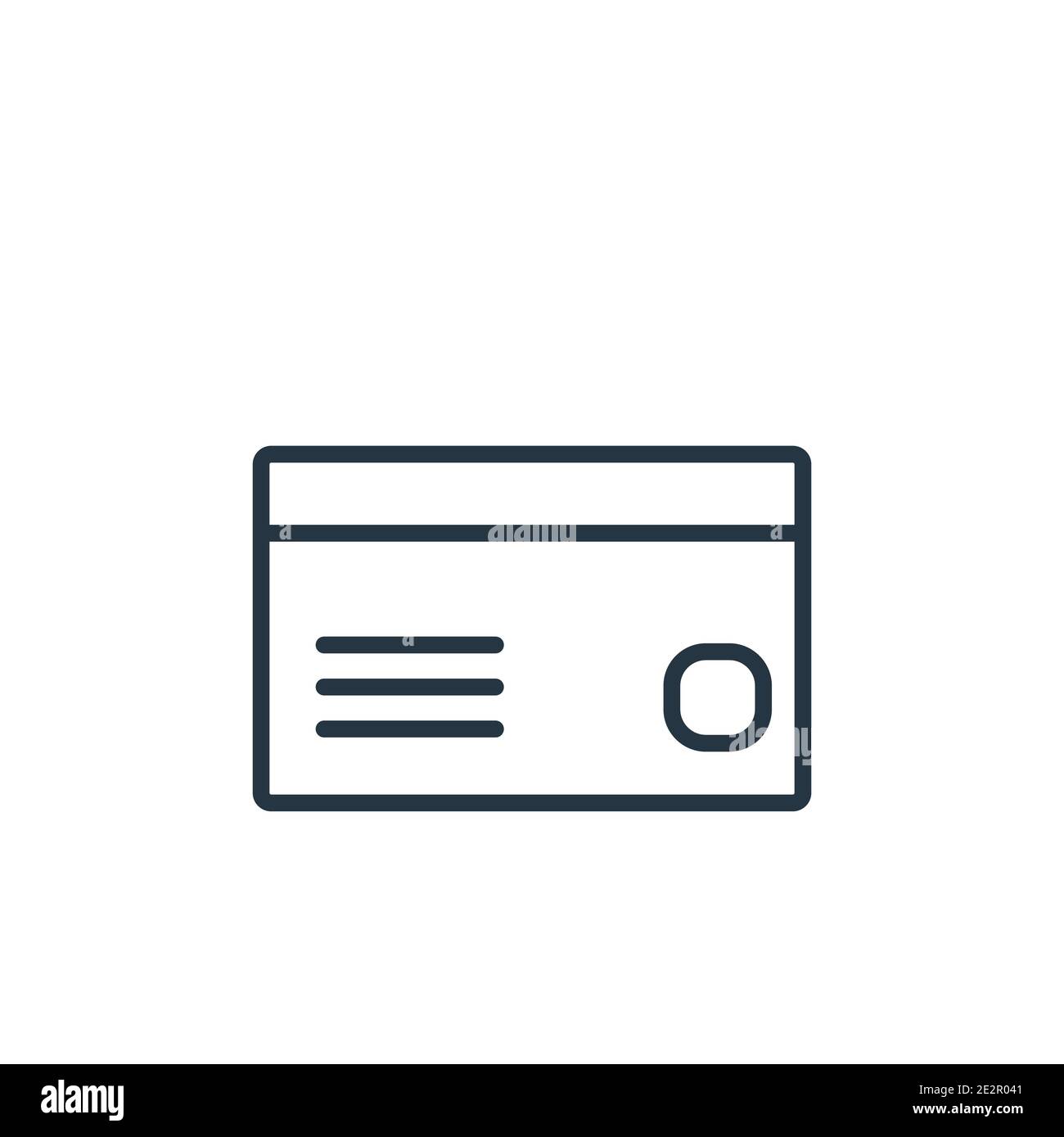 Debit payment outline vector icon. Thin line black debit payment icon ...