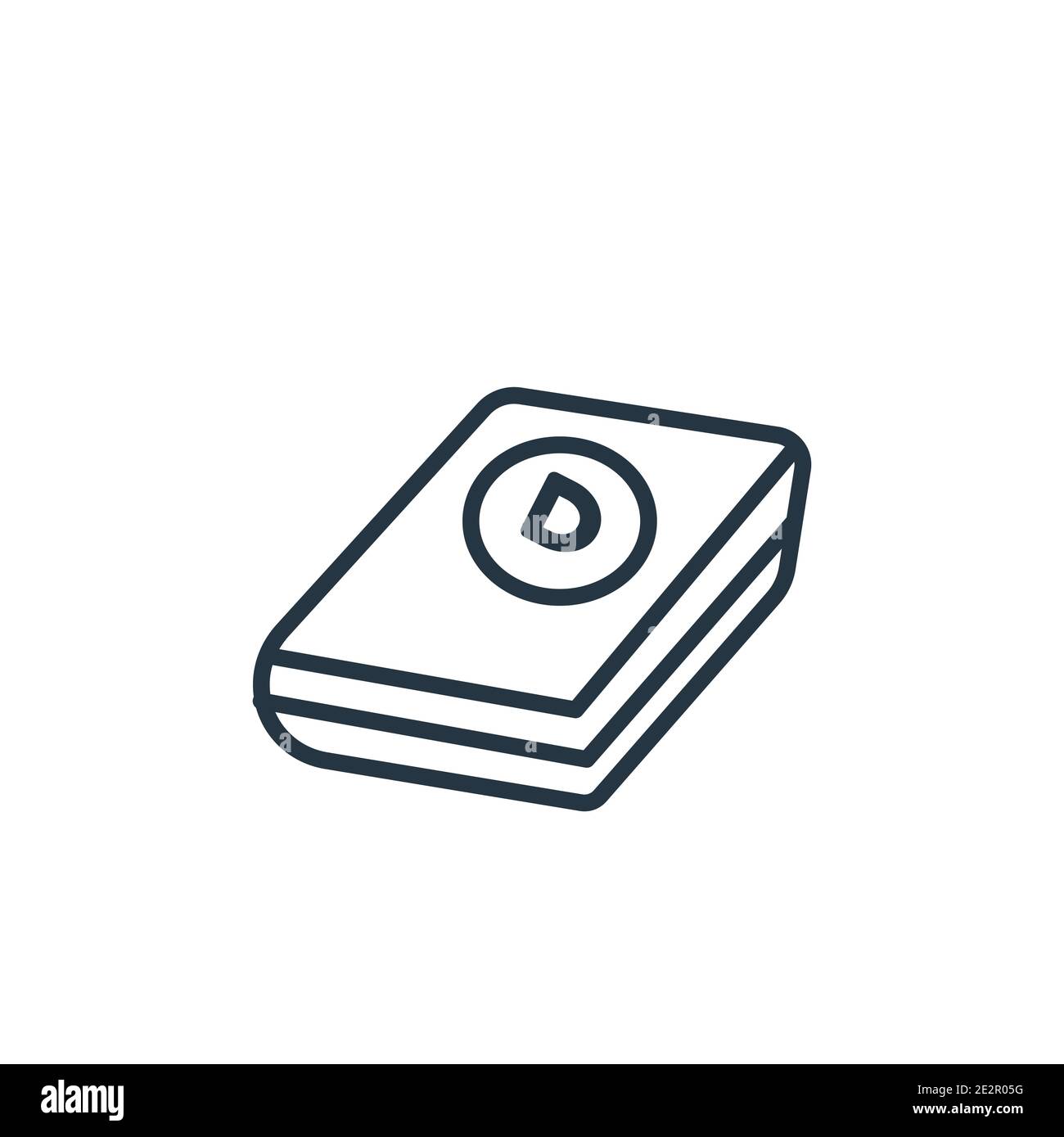 3d dictionary outline vector icon. Thin line black 3d dictionary icon ...