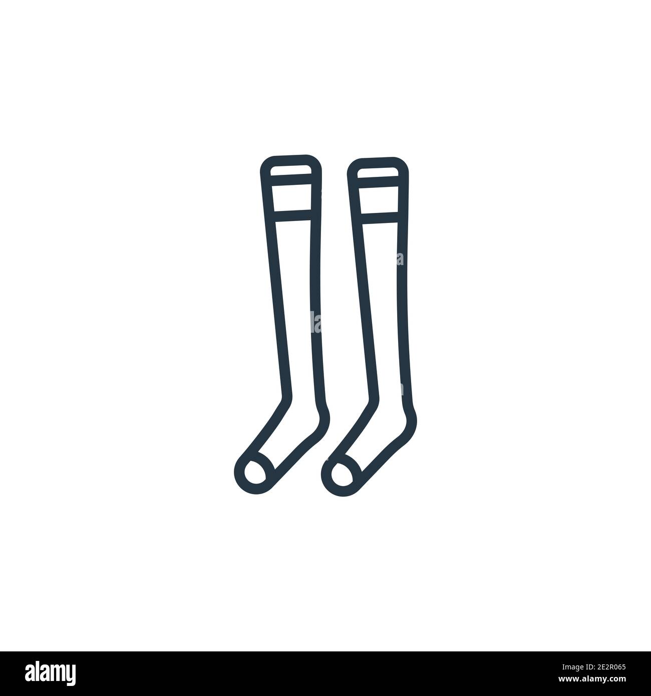 Stockings outline vector icon. Thin line black stockings icon, flat ...