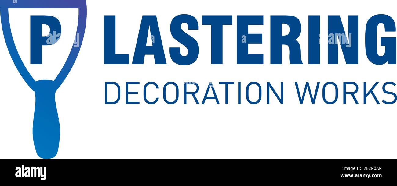 Vector logo of finishing company on plaster Stock Vector Image & Art ...