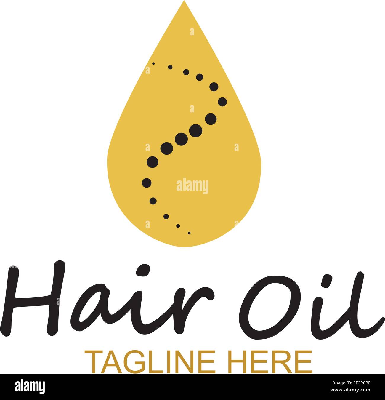 hair oil logo illustration design template Stock Vector Image & Art - Alamy