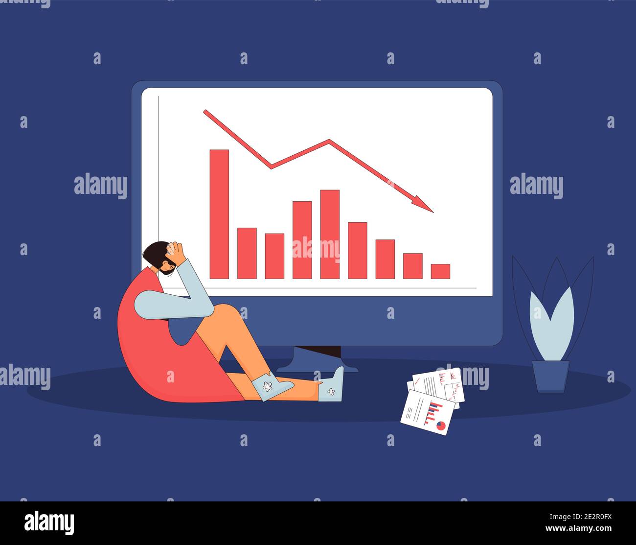 Floor of stock market pandemic Stock Vector Images - Alamy