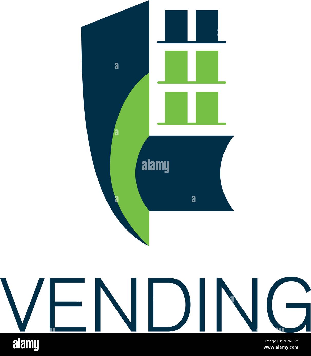 Vector logo of a vending machine with food and drinks Stock Vector ...