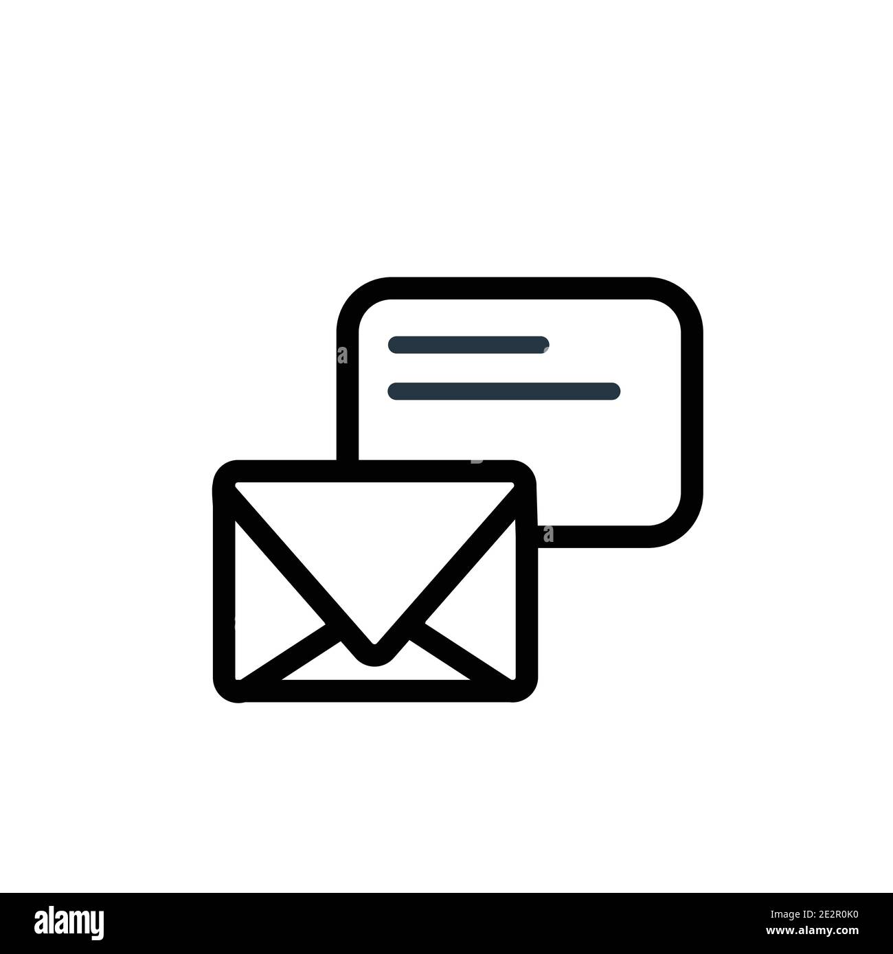 Wedding letter outline vector icon. Thin line black wedding letter icon ...