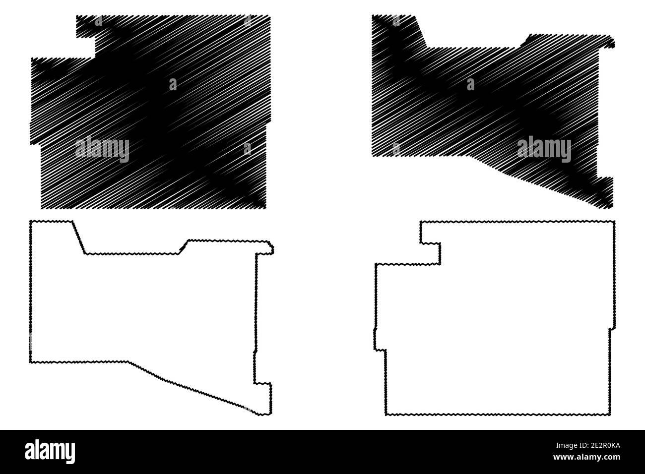 Torrance vector outline map hi-res stock photography and images - Alamy