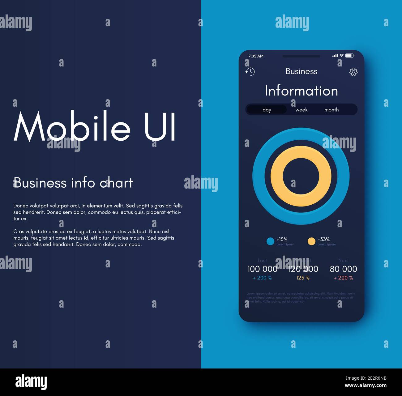 Vector graphics infographics with six options. Template for creating ...