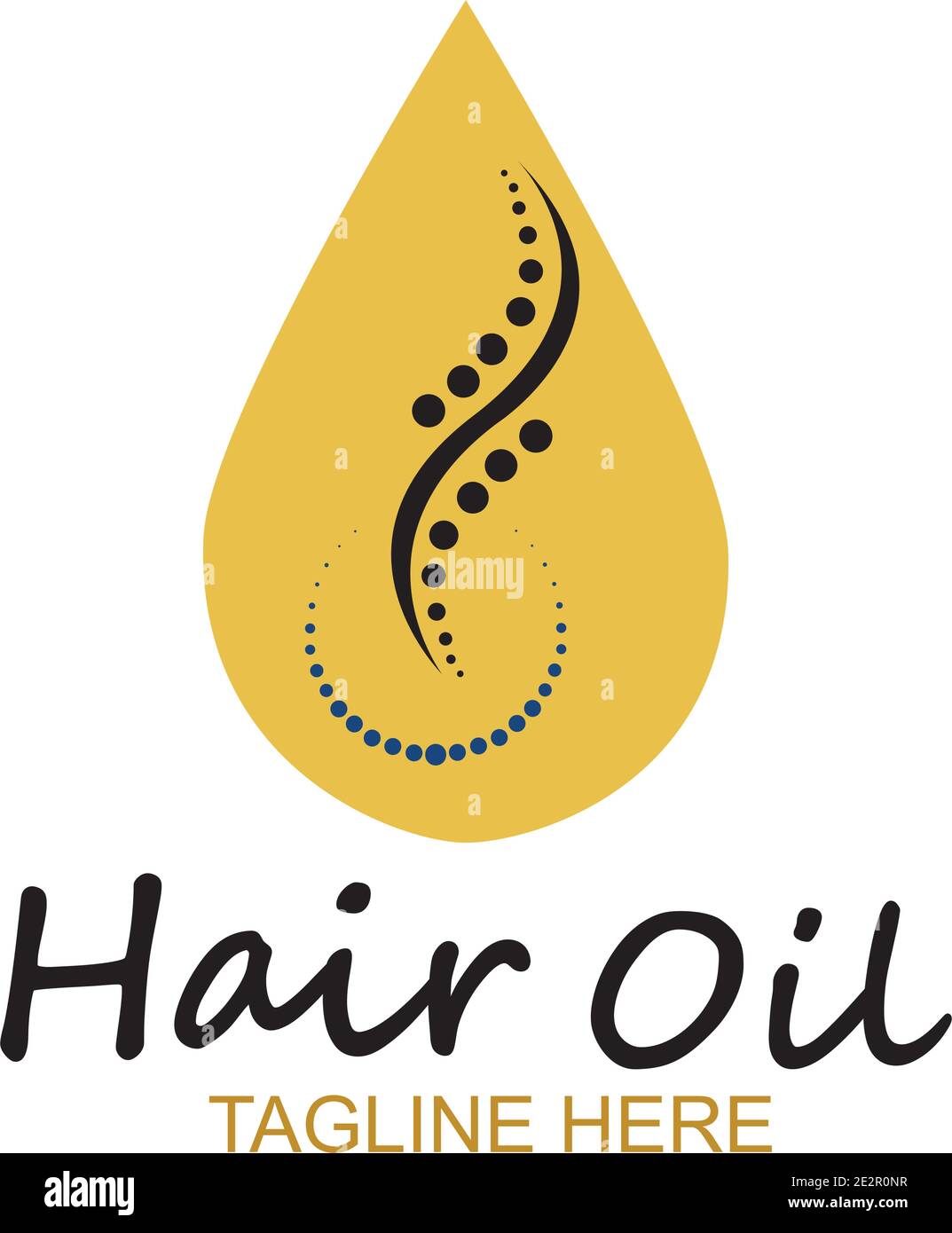 hair oil logo illustration design template Stock Vector Image & Art - Alamy