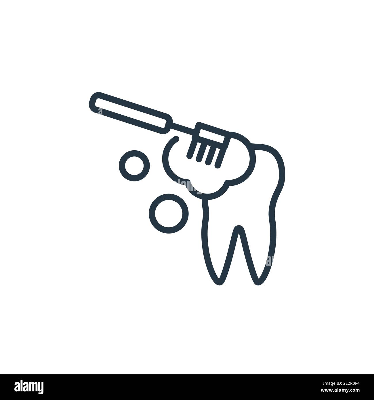 Clean tooth outline vector icon. Thin line black clean tooth icon, flat ...