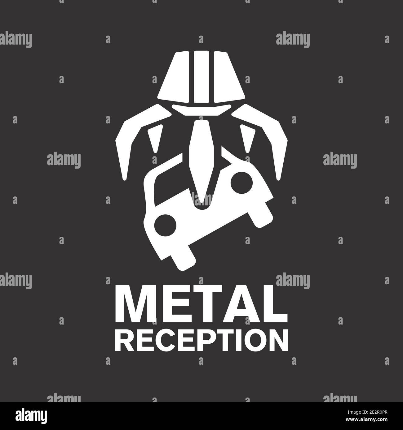 vector logo reception and utilization metal Stock Vector Image & Art ...