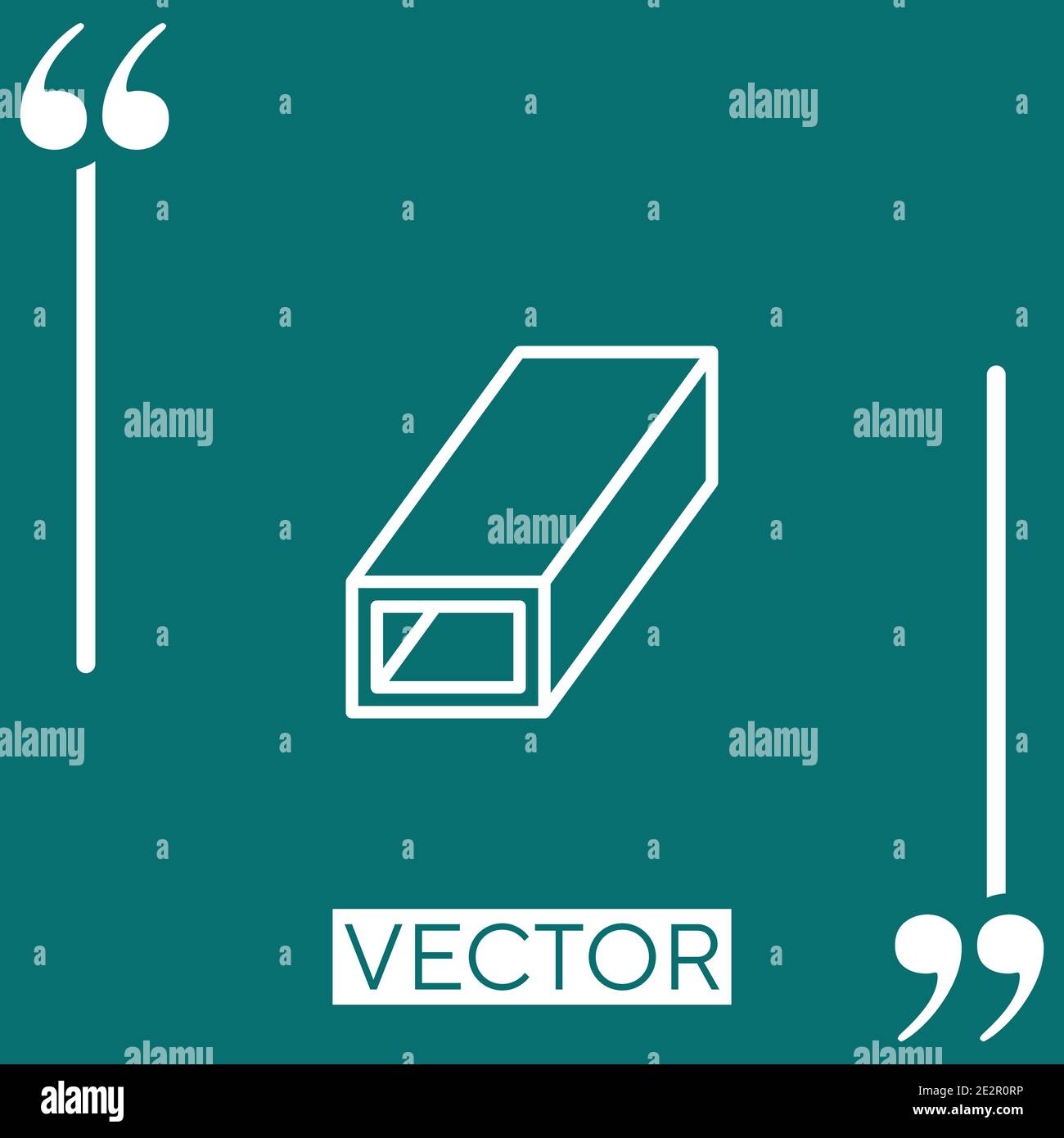 beam vector icon Linear icon. Editable stroke line Stock Vector Image ...