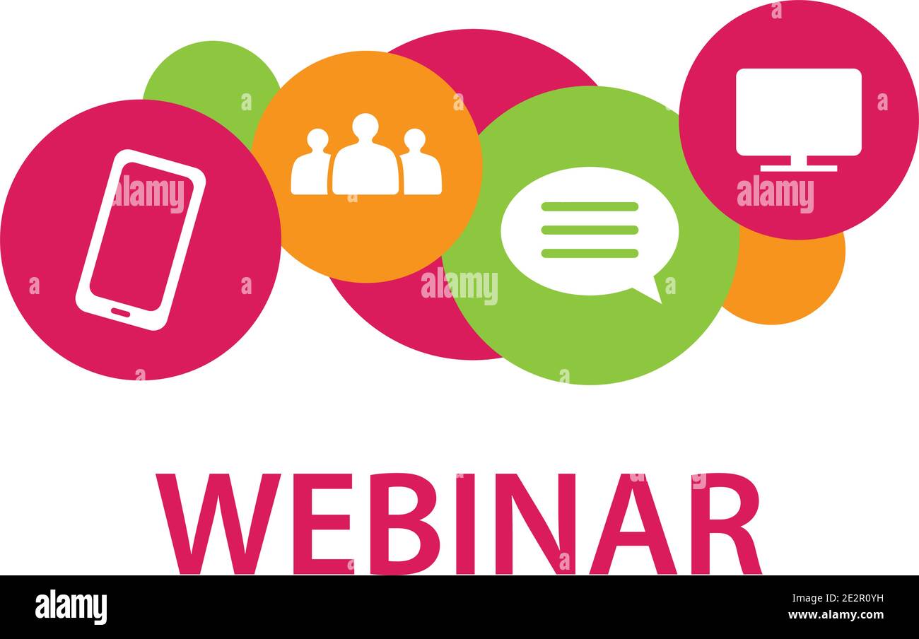 vector logo for online webinar Stock Vector Image & Art - Alamy