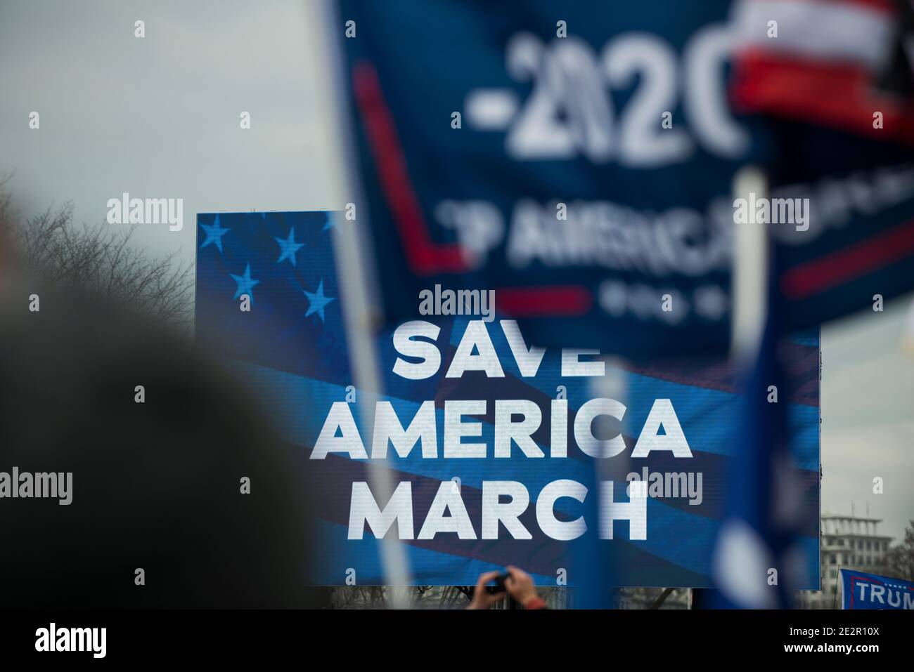 Save America Rally, moments before Capitol Protest begins. Washington ...