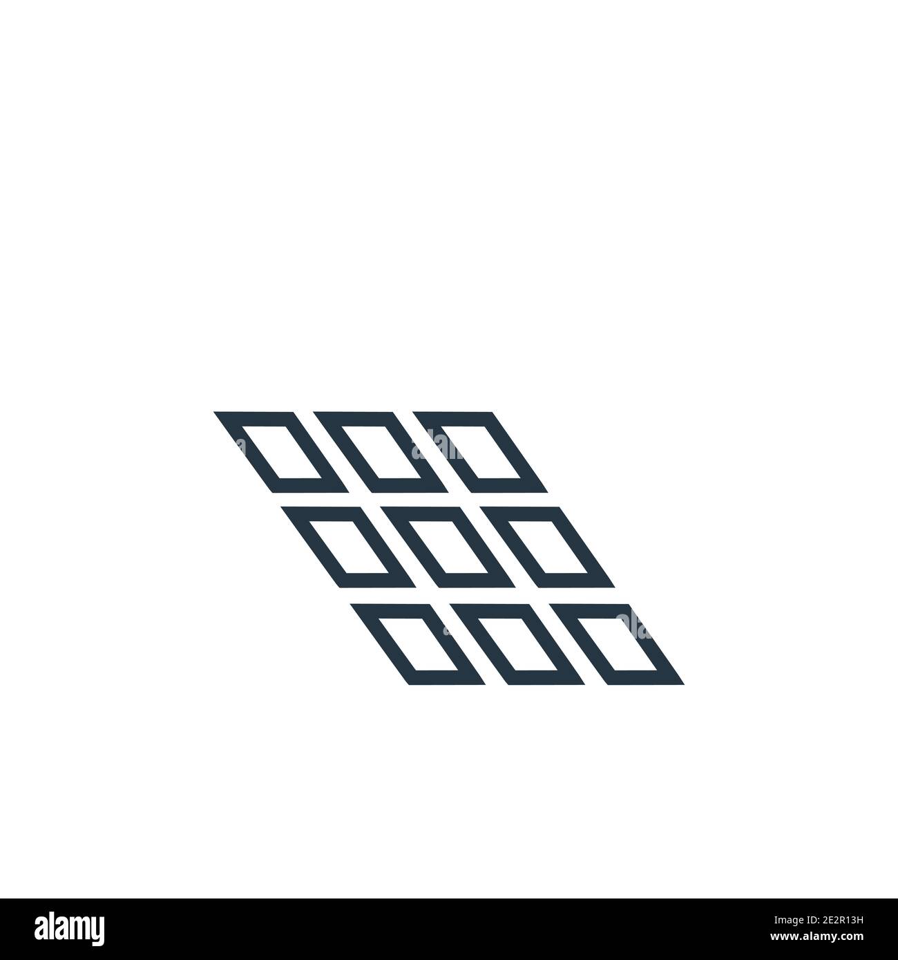 Roof outline vector icon. Thin line black roof icon, flat vector simple ...