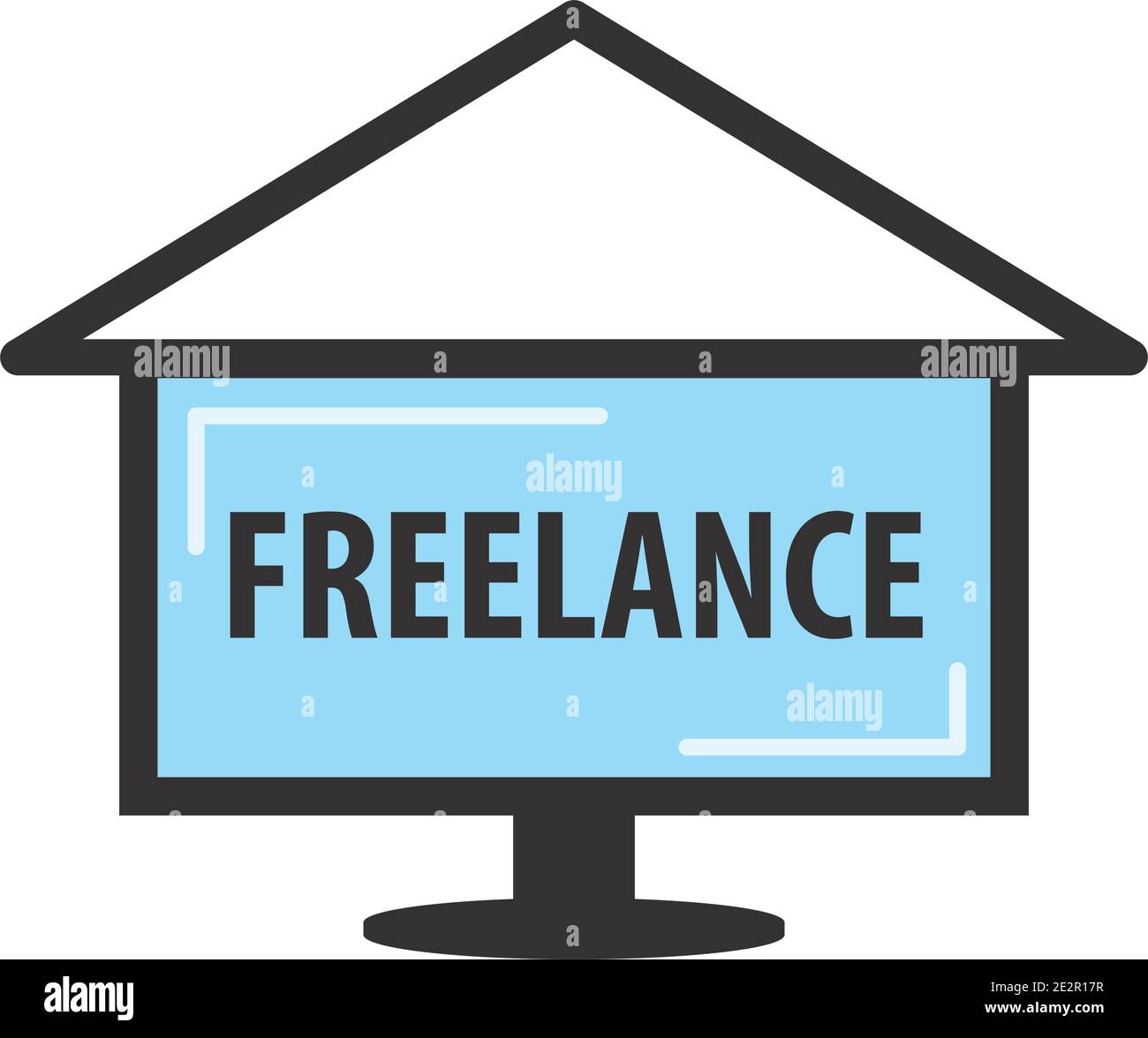 Vector logo for freelancing, remote work Stock Vector Image & Art - Alamy