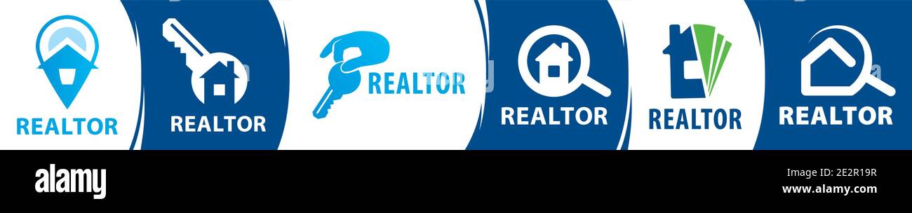 Vector logo realtor, real estate sales Stock Vector Image & Art - Alamy
