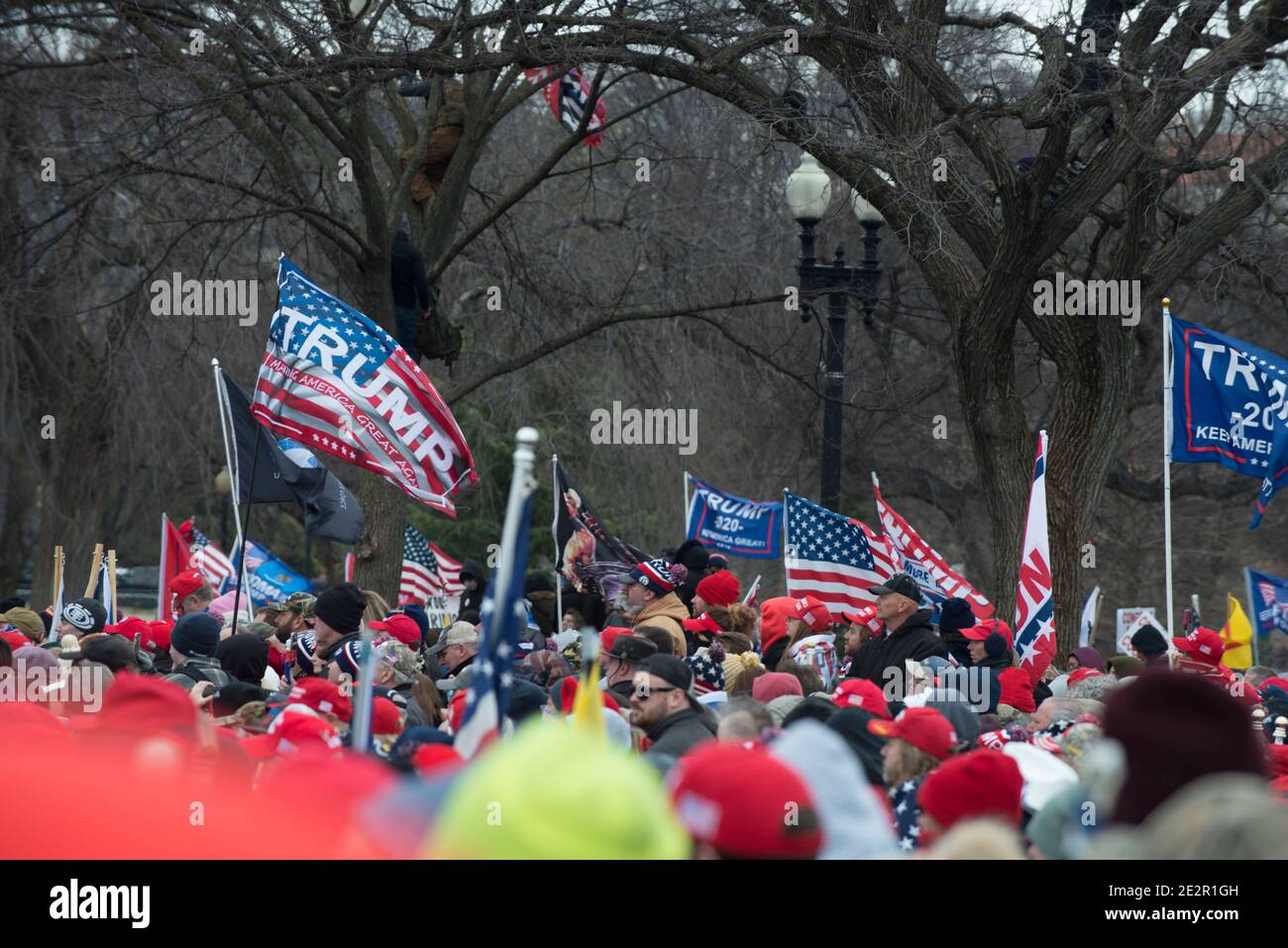 Save America Rally, moments before Capitol Protest begins. Washington ...