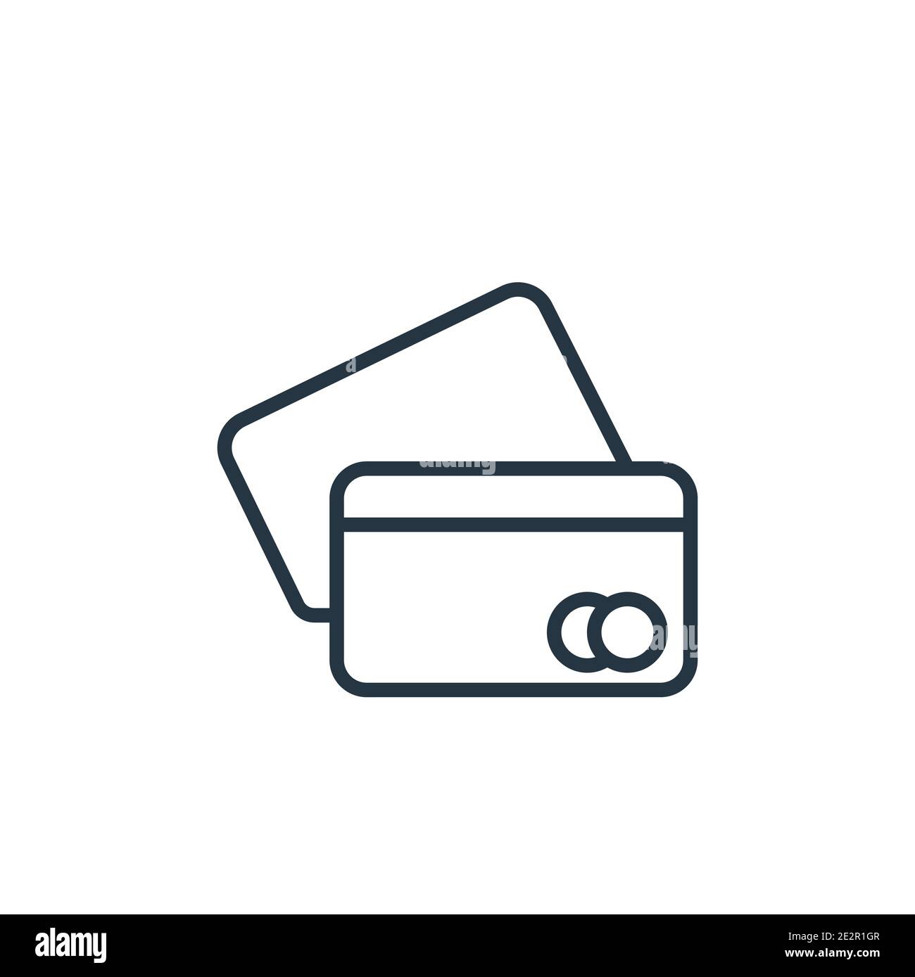 Card payment outline vector icon. Thin line black card payment icon ...