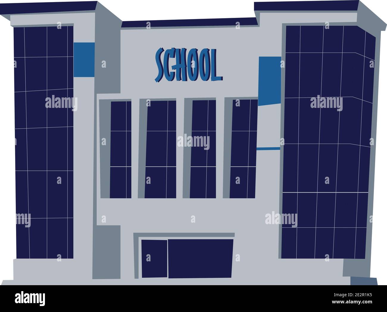 School, university or college building cartoon vector isolated ...