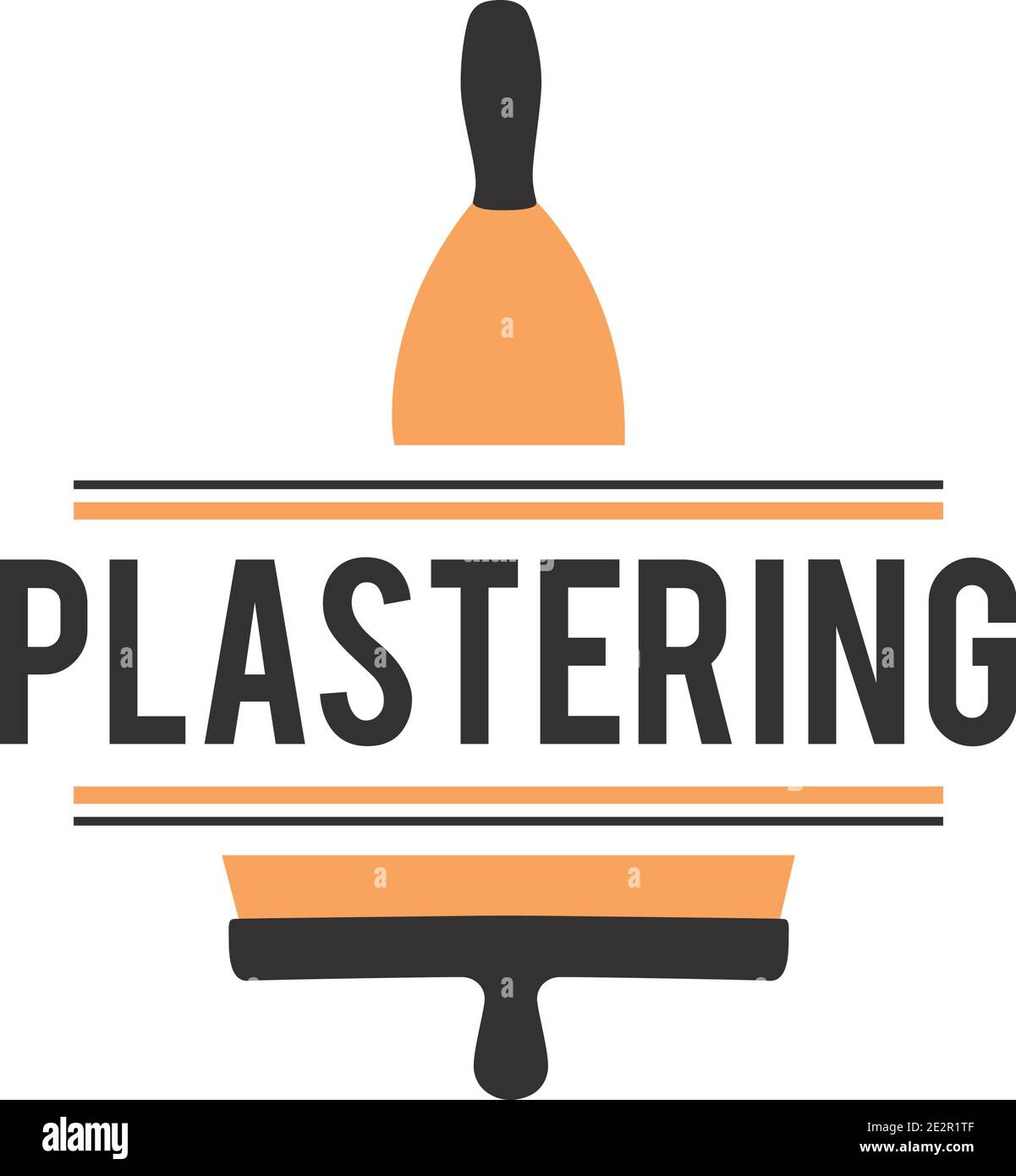 Vector logo of finishing company on plaster Stock Vector Image & Art ...