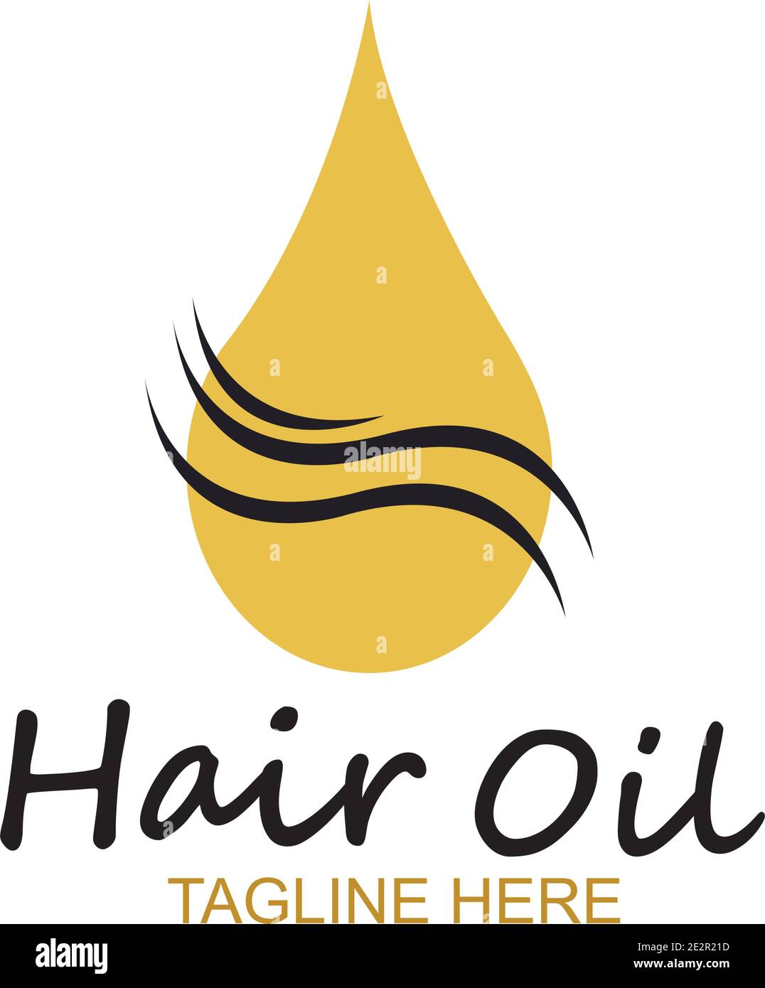 hair oil logo illustration design template Stock Vector Image & Art - Alamy