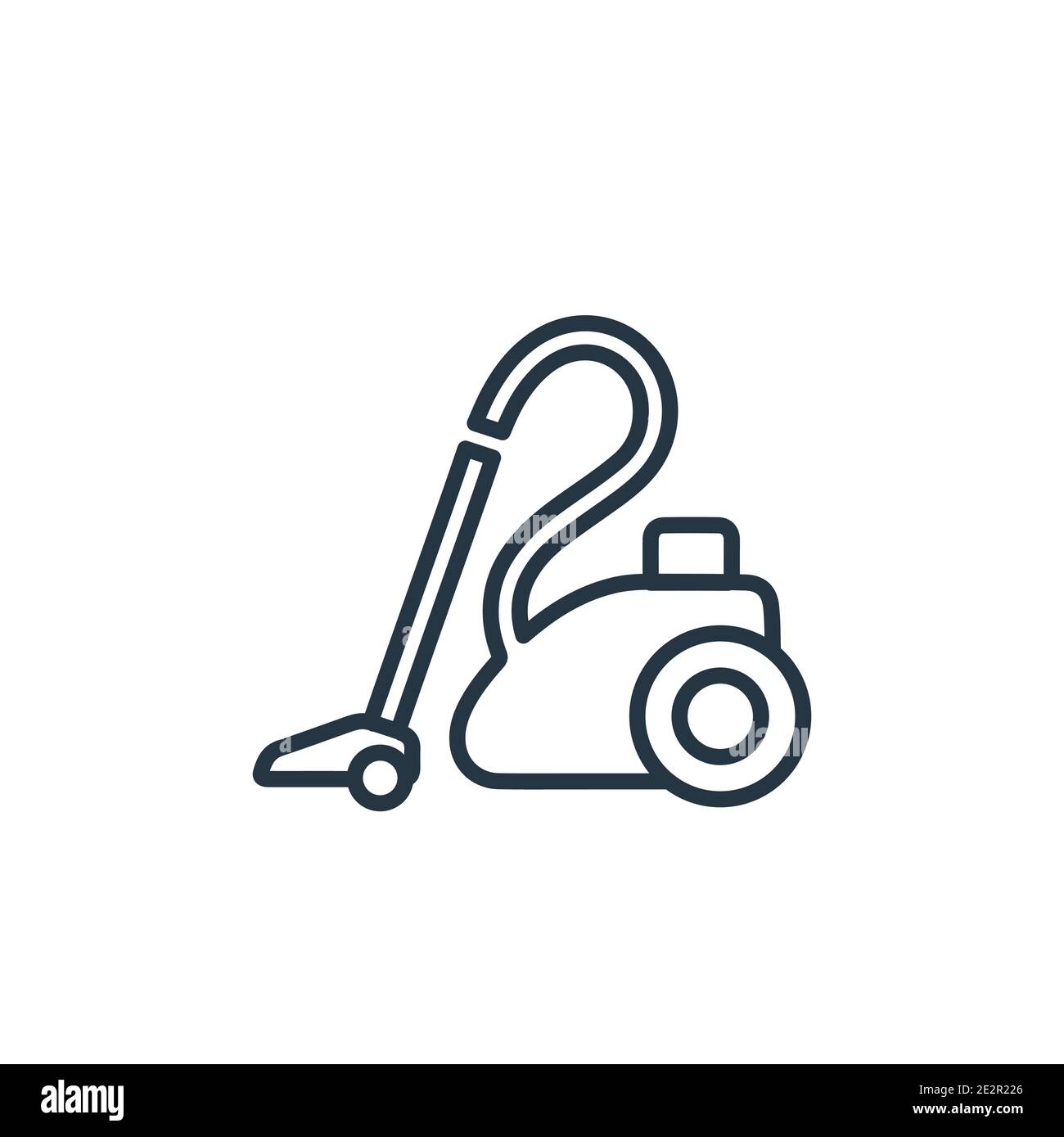 Hoover outline vector icon. Thin line black hoover icon, flat vector simple element illustration ...