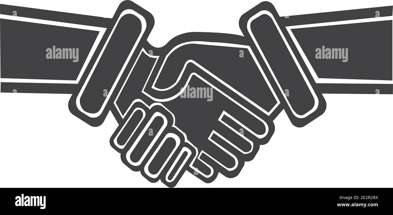 Hand Shake logo template Stock Vector Image & Art - Alamy
