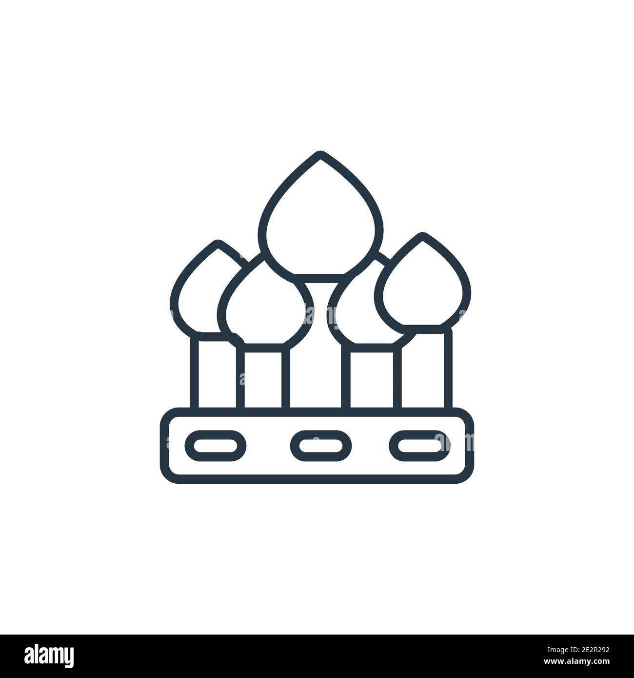 Cathedral of saint basil outline vector icon. Thin line black cathedral ... Cathedral of saint basil outline vector icon. Thin line black cathedral ...