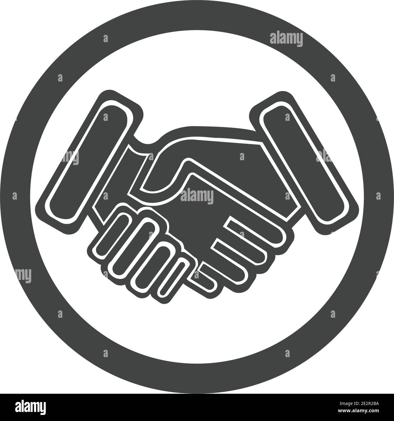 Hand Shake logo template Stock Vector Image & Art - Alamy