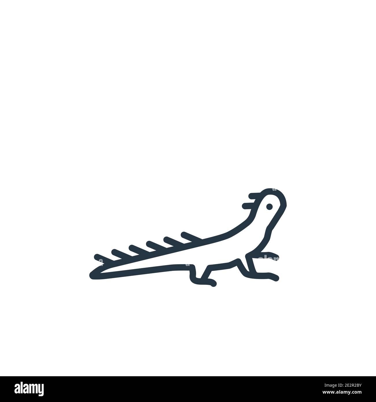 Simple Lizard Outline