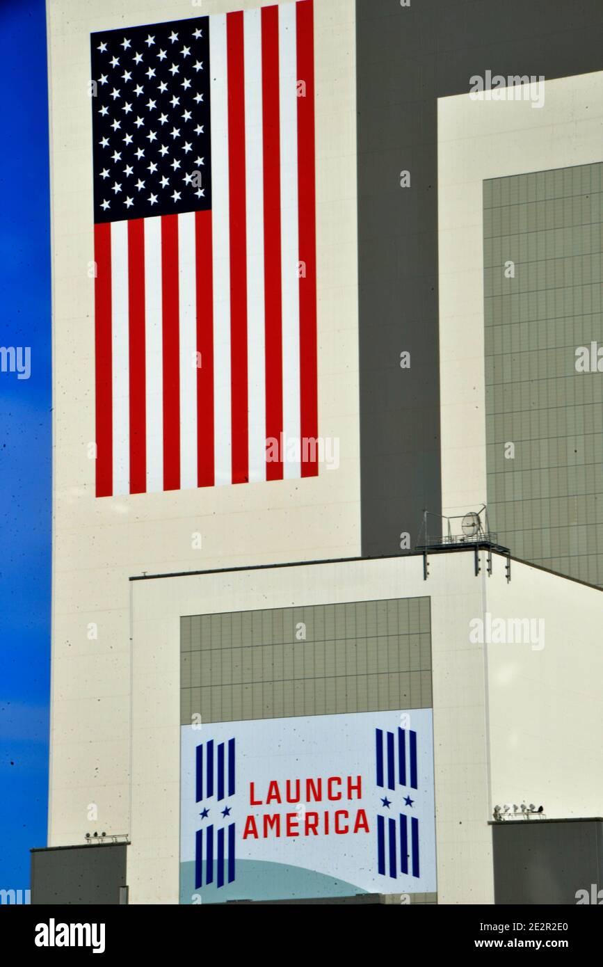 Nasa American Flag Building