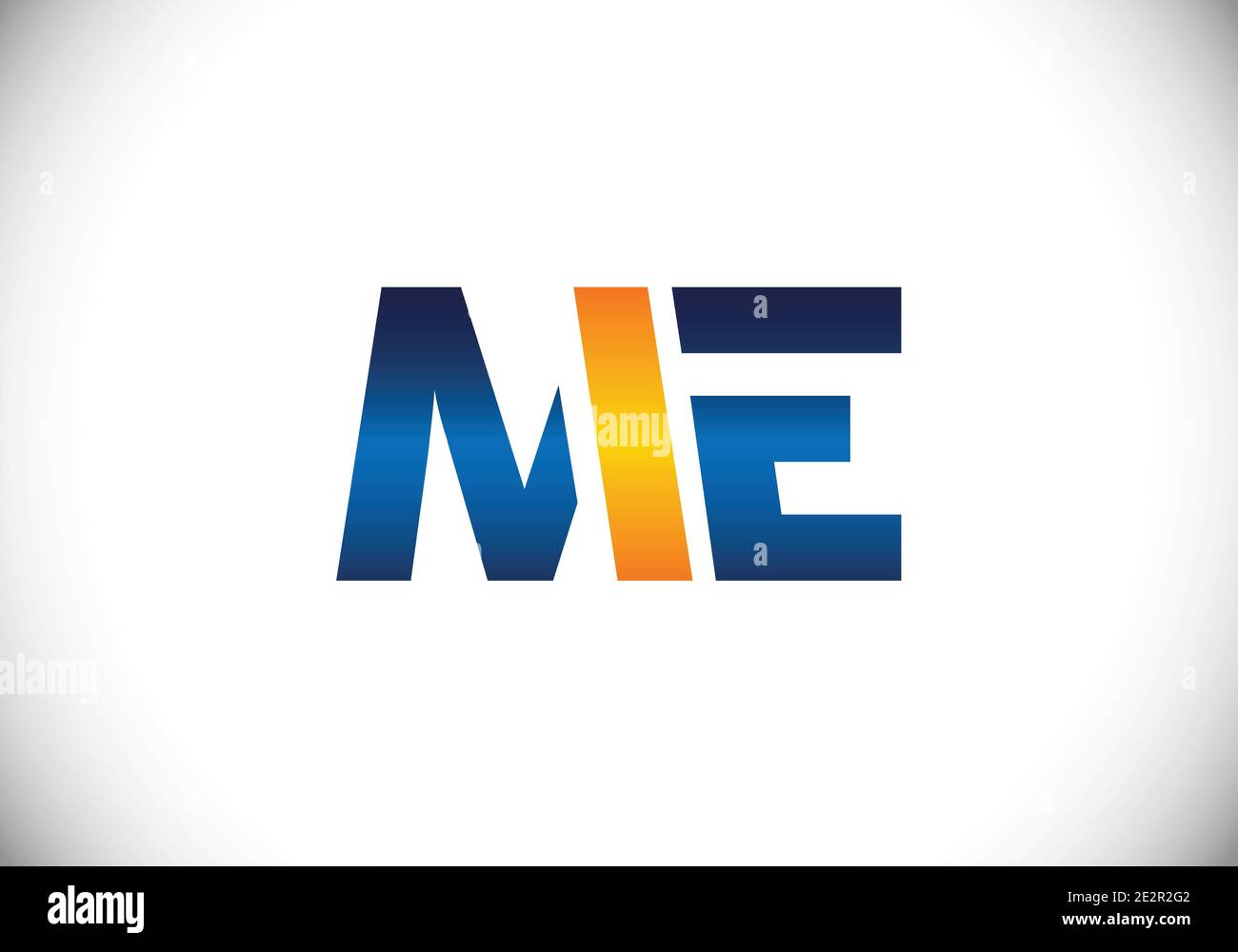 Initial Monogram Letter M E Logo Design Vector Template. M E Letter ...