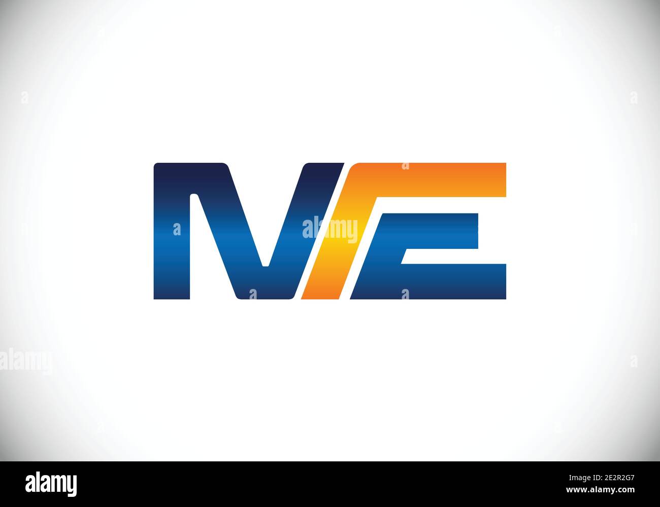 Initial Monogram Letter M E Logo Design Vector Template. M E Letter ...