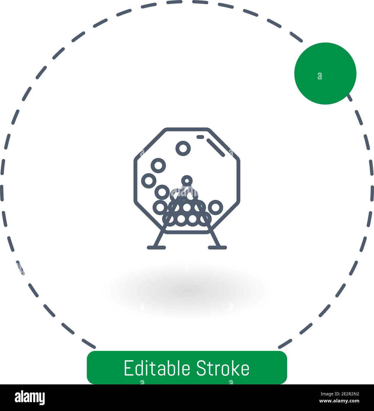 lottery machine vector icon editable stroke outline icons for web and ...