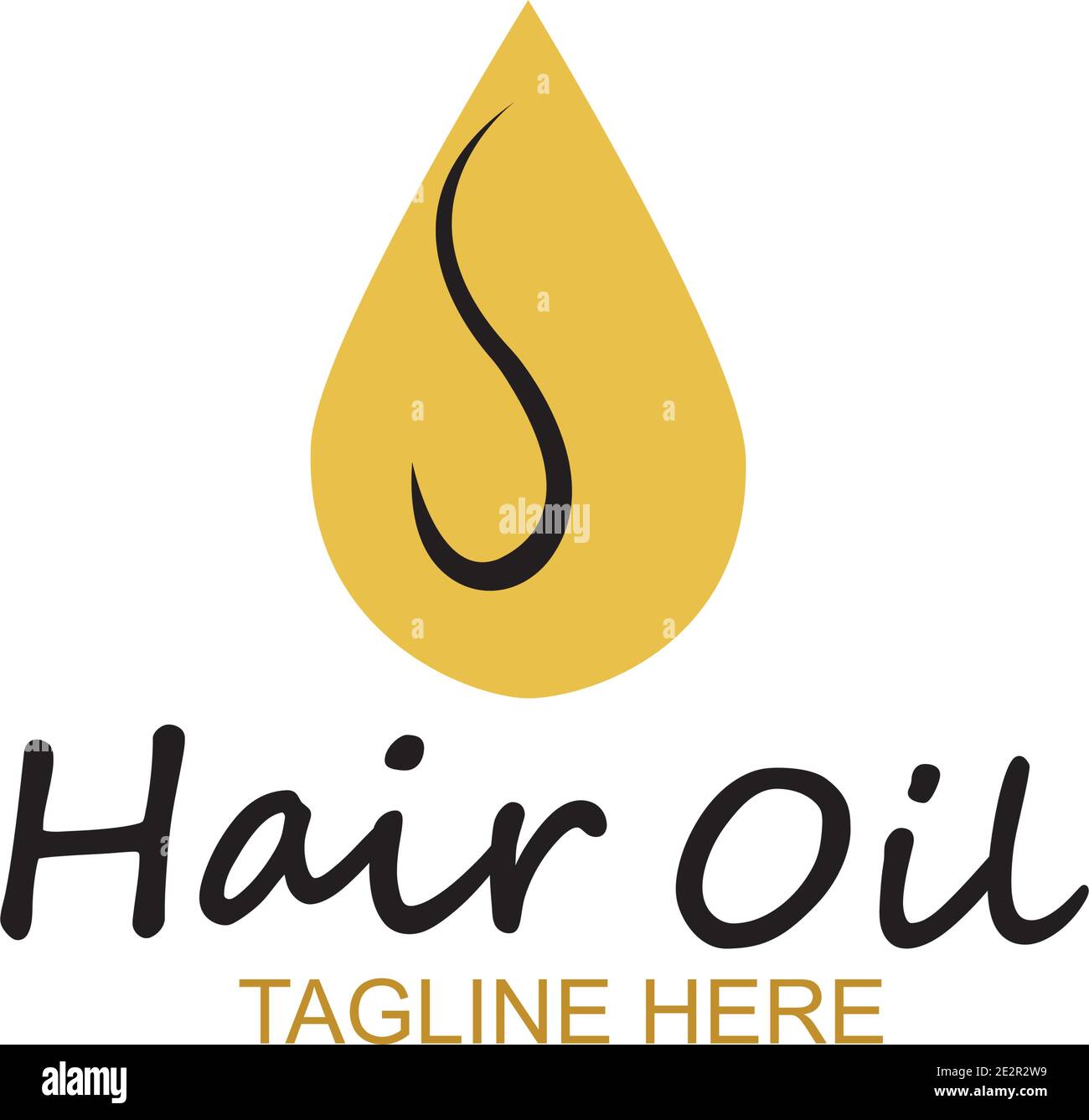 hair oil logo illustration design template Stock Vector Image & Art - Alamy