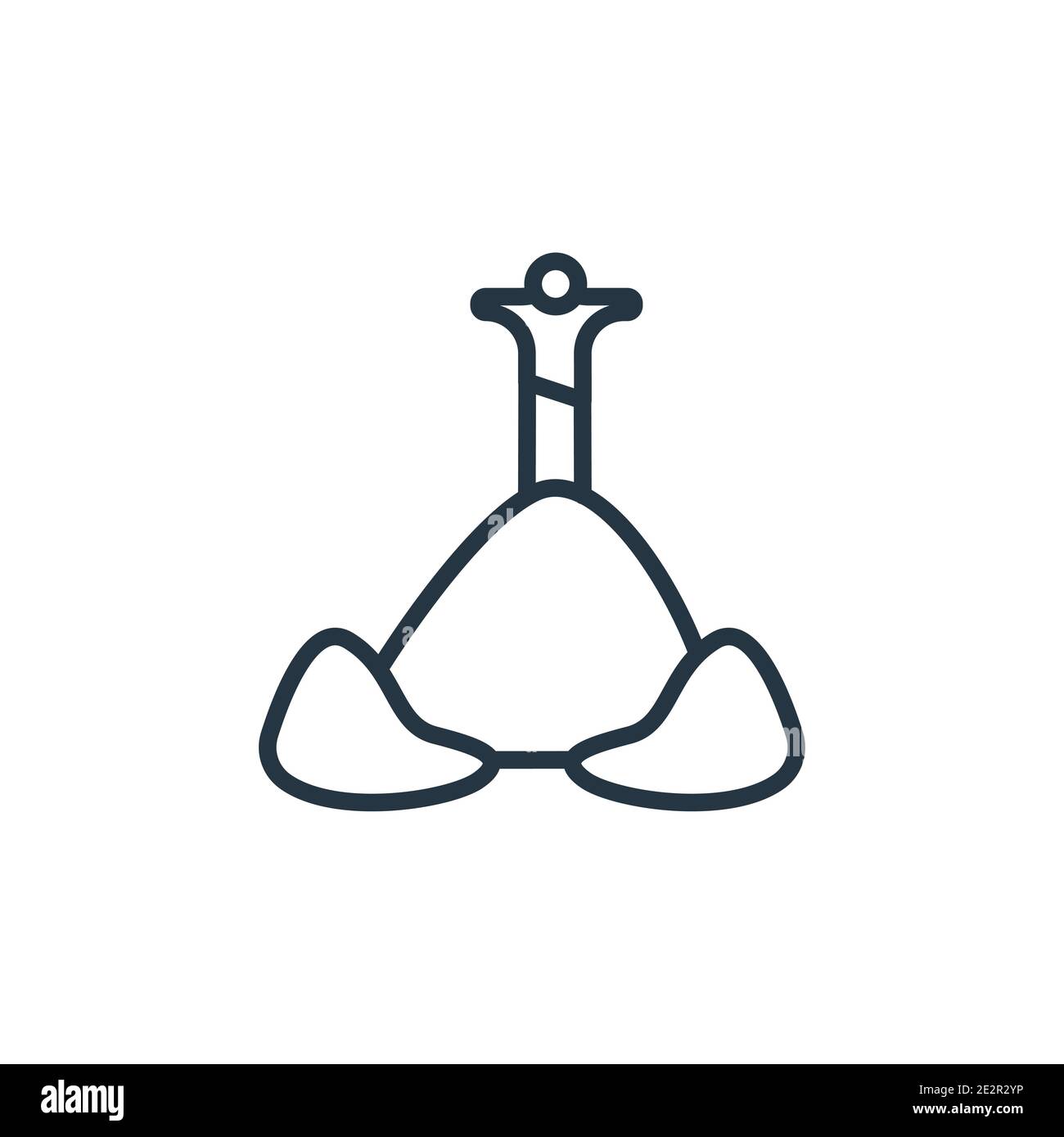 Rio de janeiro outline vector icon. Thin line black rio de janeiro icon ...