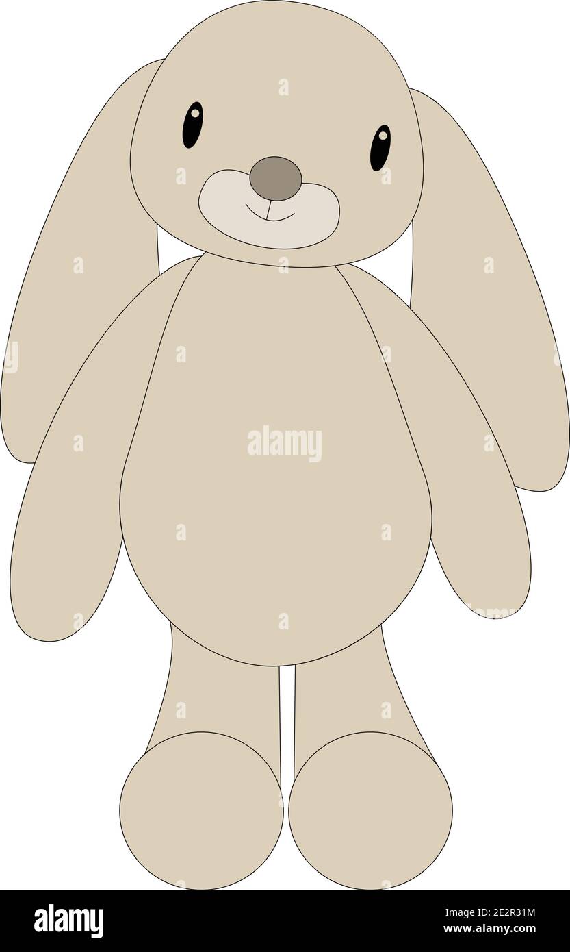 Soft toy bunny Stock Vector Images - Alamy