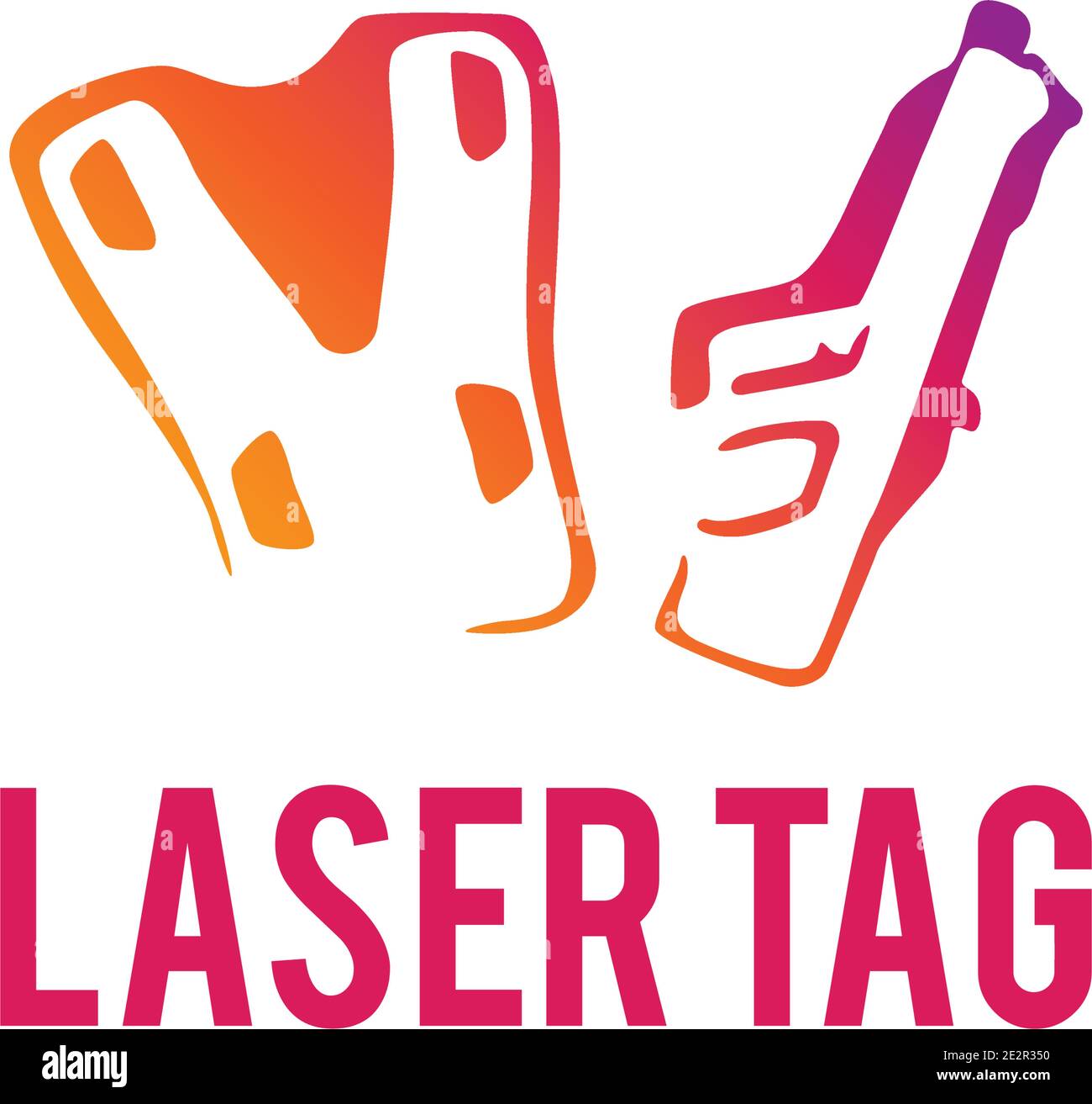 vector logo for laser tag Stock Vector Image & Art - Alamy