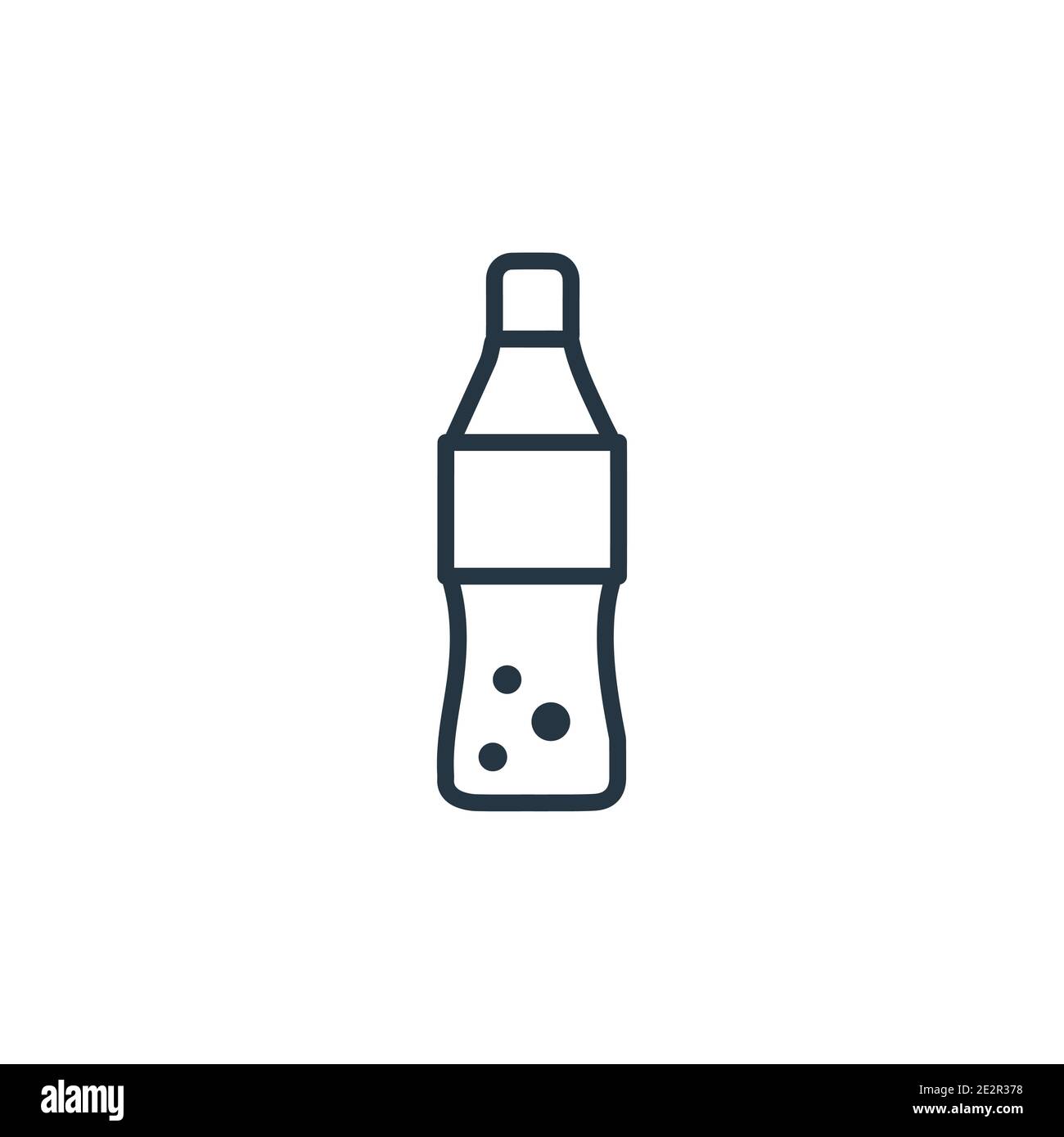 Coke outline vector icon. Thin line black coke icon, flat vector simple ...